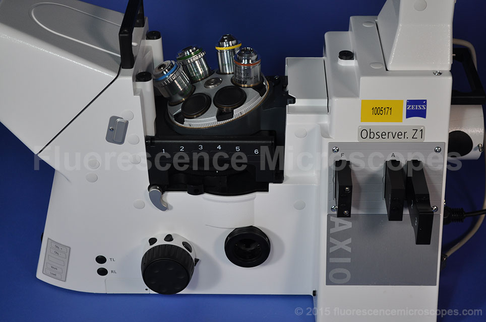 Fluorescence Microscopes - Zeiss Axio Observer Z1 Inverted Fluorescence Microscope Fully Motorized